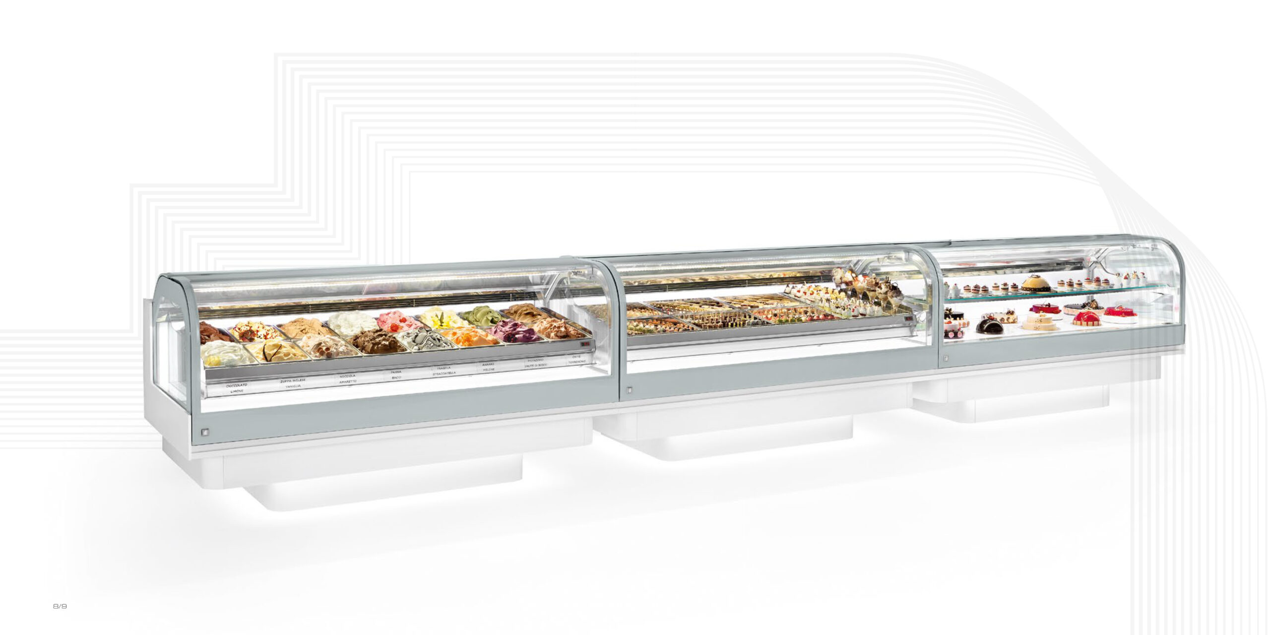 ifi Cloud Horizontal-Gelato Display - Cuisine Craft